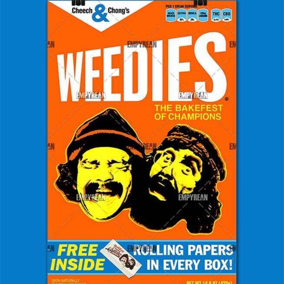 Art | Cheech And Chong Weedies Cereal Box Poster Art Print | Poshmark